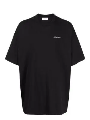 Off-White Logo-print Short-sleeve T-shirt - Black