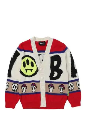 BARROW Intarsia-knit V-neck Cardigan - Multicolor