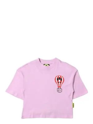 BARROW Logo-print Cotton T-shirt - Pink
