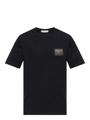 Moschino Item O-neck Short-sleeved T-shirt - Black