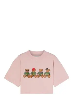 PALM ANGELS Palm Angels College Bears Cropped T-Shirt