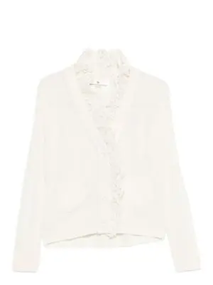 Ermanno Scervino Lace-trimmed Buttoned Cardigan - No