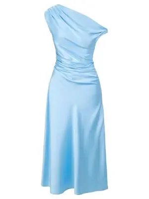 Staud Phare One-shoulder Maxi Dress - Blue