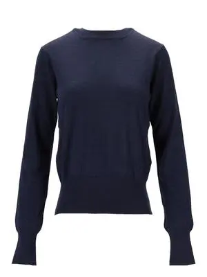 AMI Paris Crew Neck Fine-knitted Top - Black