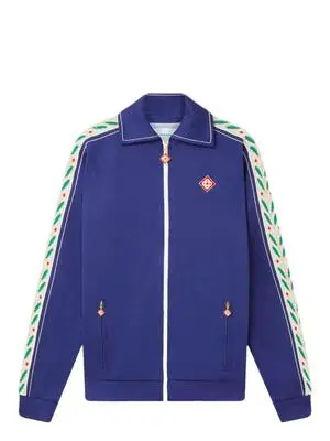 Casablanca Laurel Zip-up Track Jacket - Blue