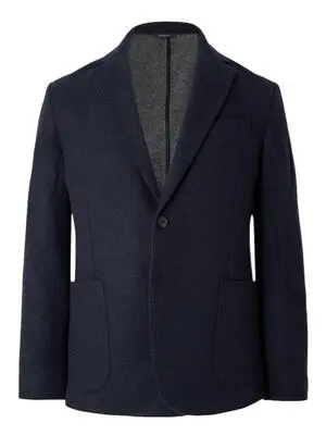 Loro Piana Long-sleeved Suit Jacket - Black