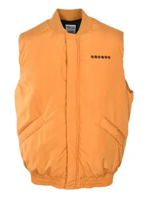 MARCELO BURLON COUNTY OF MILAN County Sugar Logo-print Padded Gilet - Orange