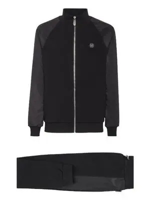 Philipp Plein Long-sleeved Sportswear And Trouser Set - Black