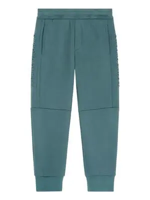 Emporio Armani Panelled Track Pants With Embossed Logo - Green