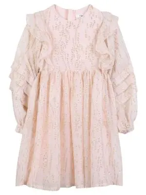 Chloé Ruffled Sequin-embellished Dress - Pink