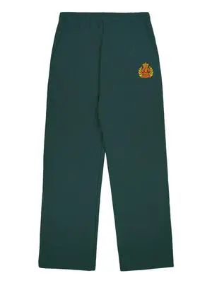 SPORTY  RICH Sporty & Rich Ny Crest Embroidered Wide Sweatpant - Forest Green