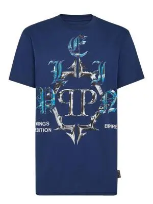 Philipp Plein Round-necked T-shirt - Blue