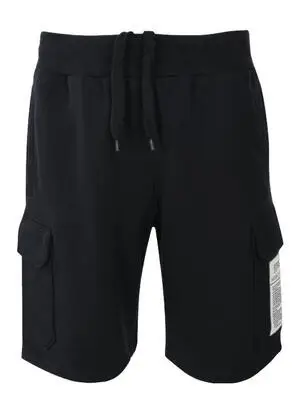 Moschino Patch Organic Cotton Track Shorts - Black