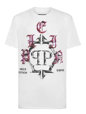 Philipp Plein Open-necked Black Shirt - White