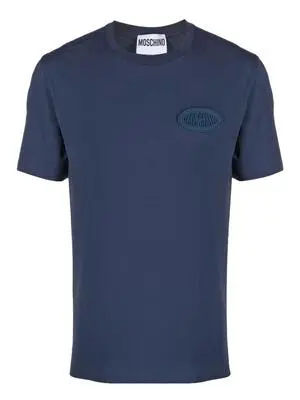 Moschino Logo-plaque T-shirt - Blue