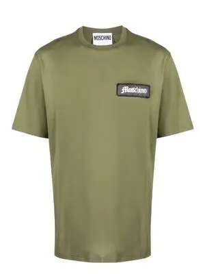 Moschino T-shirt With Round Neck And Short Sleeves - Green