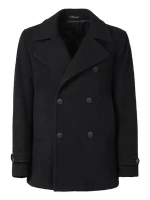 TAGLIATORE Tagliatore Double-Breasted Lapel Coat