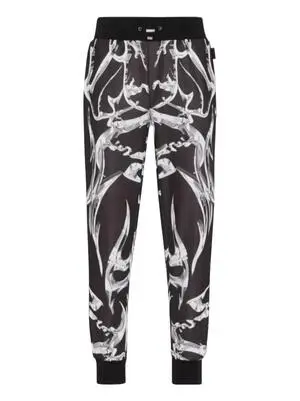 Philipp Plein Elastic Waist Sweatpants - Black
