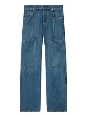 Off-White Straight-leg Cargo Jeans - Blue