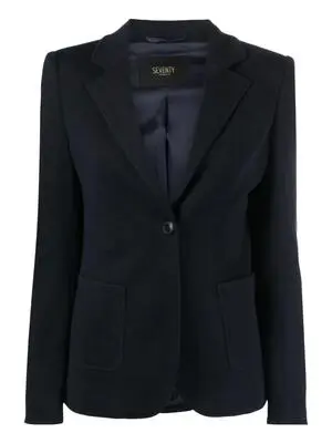 SEVENTY Seventy Single-Breasted Blazer With Lapel Collar