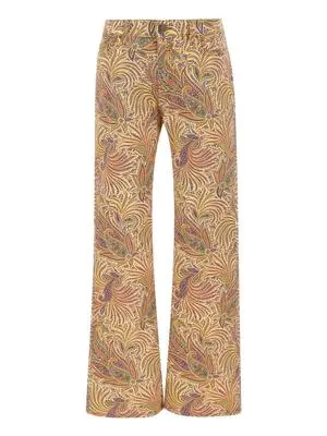 ETRO Etro Stretch Paisley-Printed Trousers