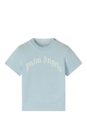 Palm Angels Logo T-shirt - Blue
