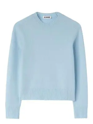 JIL SANDER Crewneck Long-sleeved Jumper - Blue