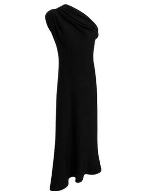 Khaite Asymmetrical One-shoulder Dress - Black
