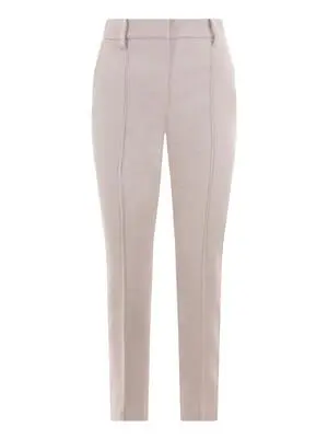 Brunello Cucinelli Slim Fit Tailored Trousers - Nude
