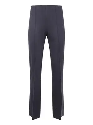 Seventy Centre-seam Cotton Trousers - Black