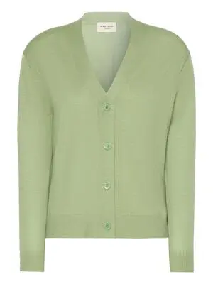 Max Mara Wool-cashmere V-neck Cardigan - Green