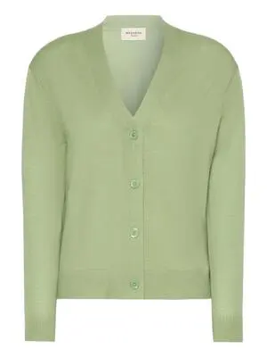 Max Mara Wool-cashmere V-neck Cardigan - Green
