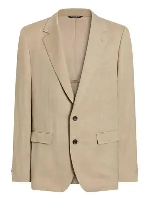 Dolce & Gabbana Martini Single-breasted Linen Jacket - Beige