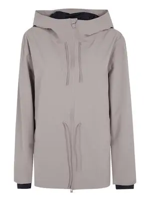 RAINS Rains Long Sleeve Hooded Zip-Up Jacket