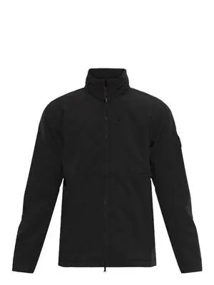 Stone Island Zip-up Jacket With Stand Collar - Black