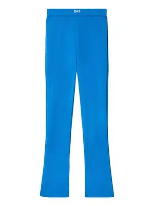 Off-White Off-White High Waist Flared Leggings Blue