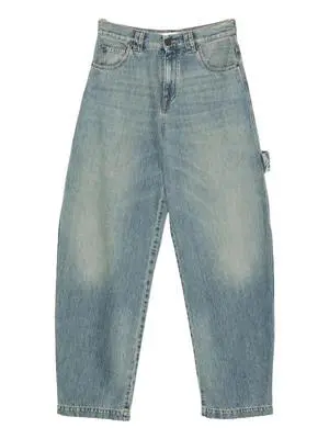 DARKPARK Faded Hammer-loop Tapered Jeans - Blue