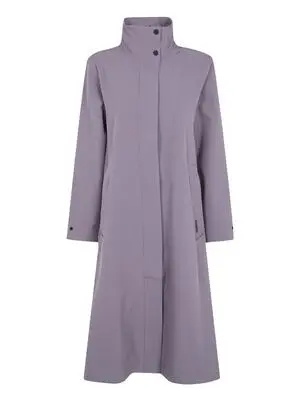 Rains Long Sleeve Trench Coat - Cinder