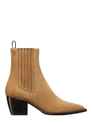Dior Wild Heeled Ankle Boots In Calfskin And Technical Fabric - Brown