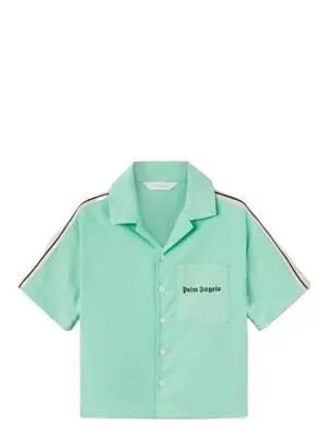 Palm Angels Track Logo-print Shirt - Green