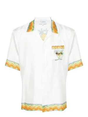 Casablanca Afro Cubism Tennis Club Shirt - White