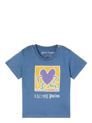 Palm Angels X Keith Haring Graphic T-shirt - Blue