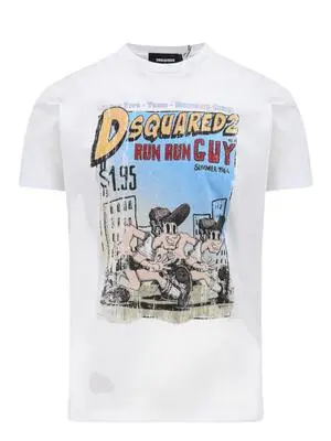 Dsquared2 Graphic Printed Crewneck T-shirt - Multicolor