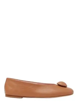 Fabiana Filippi Embellished Ballet Flats - Brown