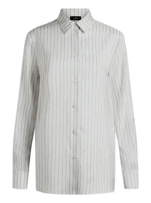 Etro Striped Button-up Shirt - White