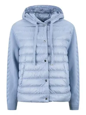 Herno Long-sleeved Quilted Jacket - Celeste