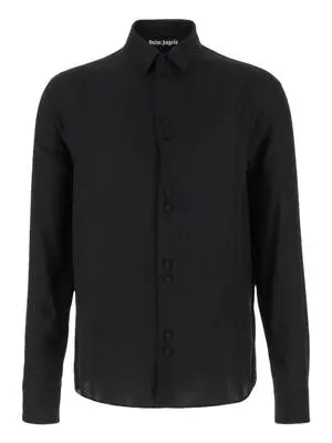 Palm Angels Long-sleeved Shirt - Black