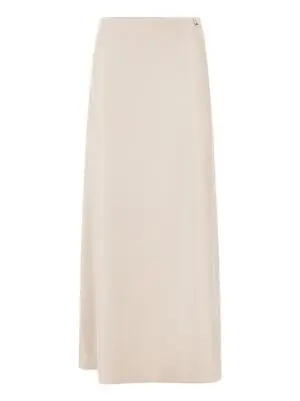 HERNO Herno Straight-Cut Skirt With Draped Hem