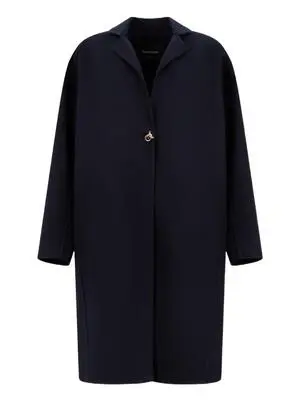Fabiana Filippi Long Sleeved Coat - Blue