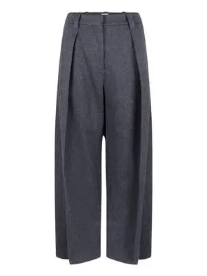 Brunello Cucinelli Tailored Trousers With Belt Loops - Black